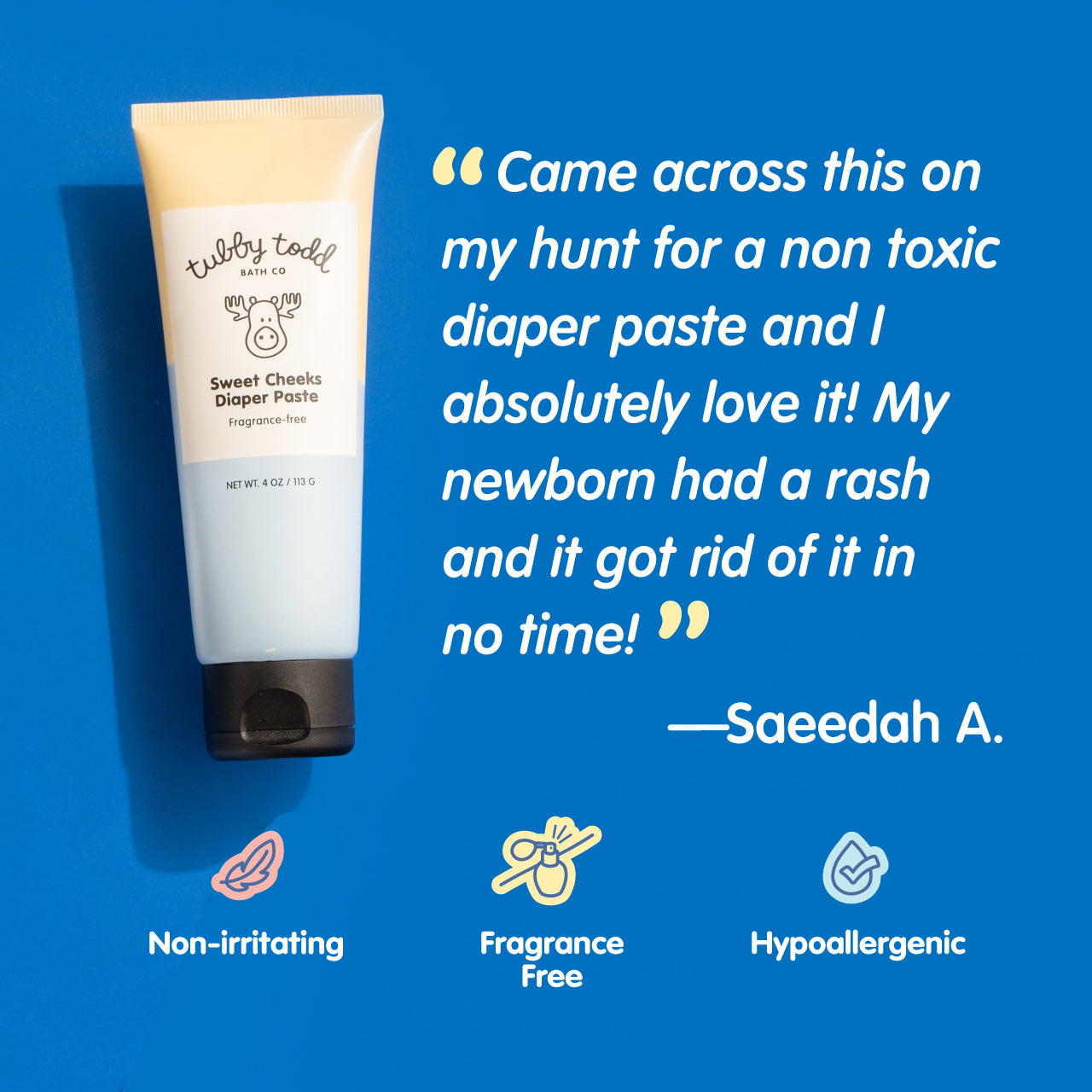 Sweet Cheeks Diaper Paste | Tubby Todd Bath Co.